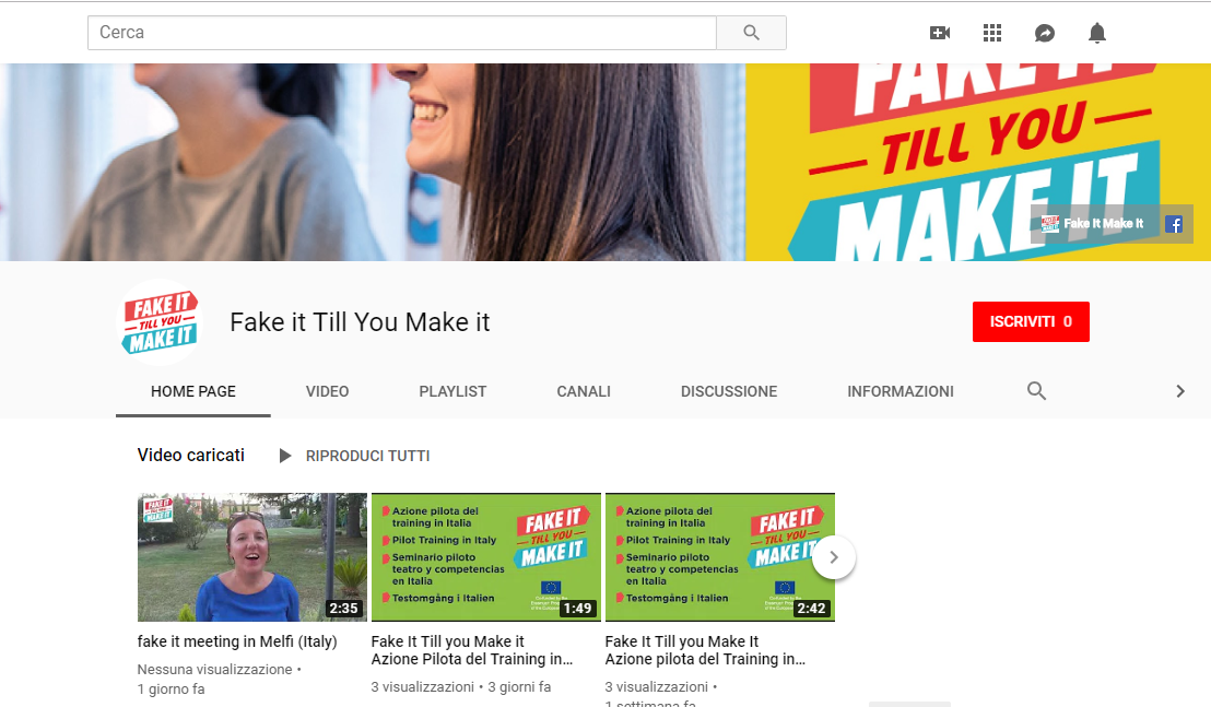 Youtube project channel is online! - Fake It Till You Make It